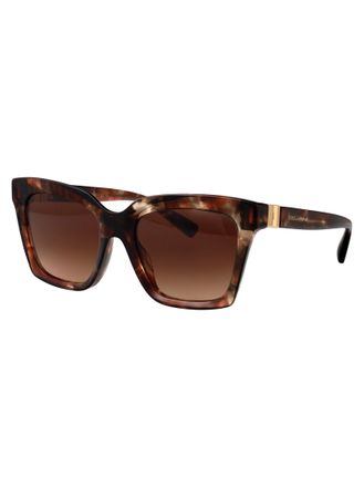 Dolce & Gabbana Womens Sunglasses Dark Red Havana Acetate