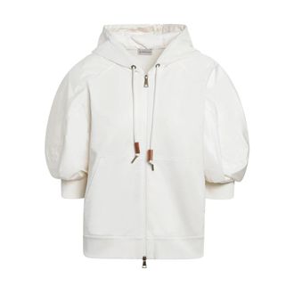 Moncler Damen, Sweatshirts & Hoodies, Wei&szlig;, MGr&ouml;&szlig;e
