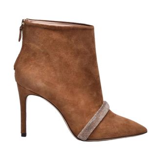 Eleventy Femme, Chaussures, Brun, Taille: 39 EU Bottine en daim avec semelle en cuir