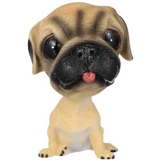 Vosarea D&eacute;coration de Voiture Cr&eacute;ative Mignon Chien Jaune Bulldog Secouant La T&ecirc;te Accessoires Ornements (Style 1)