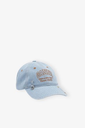Ganni Denim-Kappe blau
