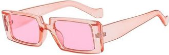 Generic Lunettes De Soleil Carr&eacute;es &Agrave; Petite Monture For Femmes Et Hommes, Id&eacute;ales For Les D&eacute;placements En Ville Ou Plein Air(Pink)