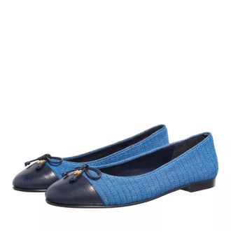 Tory Burch Tory Burch Loafer - Cap-Toe Quilted Ballet - Gr. 41,5 (EU) - in Blau - f&uuml;r Damen