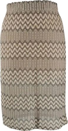 Missoni Bleistiftrock mit Zickzackmuster - Braun