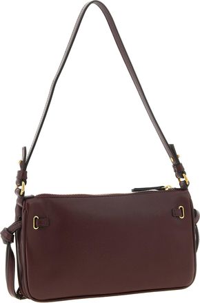 Chlo&eacute; Paddington Lambskin Leather Clutch - Burgundy