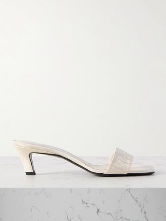 Toteme Mules Aus Moir&eacute; - Wollwei&szlig;