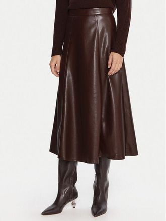 Marella Rock aus Kunstleder Emme by Marella Vally 2525776022 Dunkelrot Regular Fit