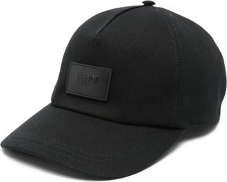 Fendi Caps & M&uuml;tzen - Baseball Cap In Cotton Canvas - Gr. ONE SIZE - in Schwarz - f&uuml;r Damen