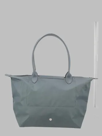 Longchamp Womens Shoulder Bag Le Pliage Grey Polyamide