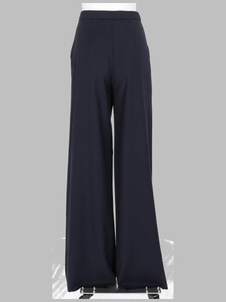 Max Mara Lightweight Wool Twill Trousers - Blue