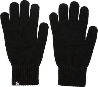 Jack & Jones Homme, Accessoires, Noir, Taille: ONE Size Barry Knitted Gloves