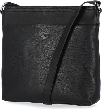 Timberland Damen Große Umhängetasche aus Leder, Schwarz