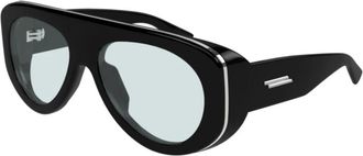 Bottega Veneta unisex, Accessoires, Noir, Taille: 58 MM Shield Lunettes de soleil
