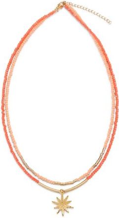 Au Printemps Paris Collier mini perles &agrave; soleil