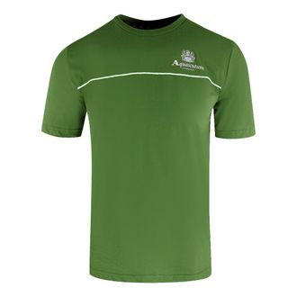 Aquascutum Active Piping Design Armeegr&uuml;nes T-shirt