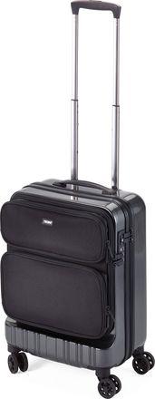 Troika Business-Trolley in Handgep&auml;ckgr&ouml;&szlig;e 18,5, TSA-Zahlenschloss f&uuml;r Haupt- und F&auml;chertasche - 36 Hours Trolley, sto&szlig;unempfindliches Polycarbonat - 47 Lite