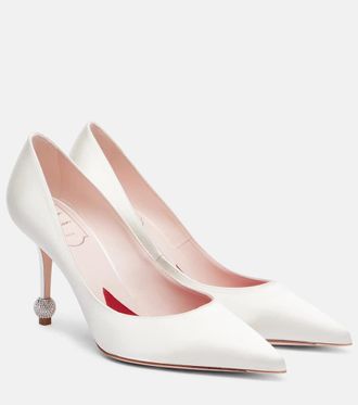Roger Vivier Escarpins de mariée Vivier Marlene en satin à ornements