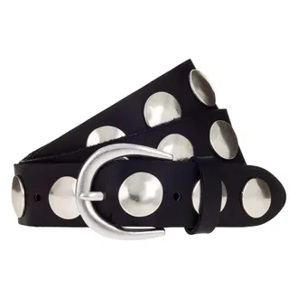B.Belt B.belt, unisex, Accessoires, Noir, Taille: 95 CM Ceinture &agrave; appliqu&eacute;s m&eacute;talliques ronds
