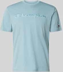 Champion T-Shirt mit Label-Stitching mit Rundhalsausschnitt