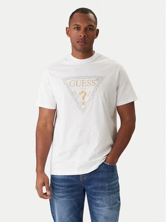Guess T-Shirt M6RI15 I3Z14 Wei&szlig; Regular Fit