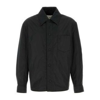 Ami Chemise surdimensionn&eacute;e matelass&eacute;e &agrave; boutons - Homme - Vestes - Noir - Taille: L