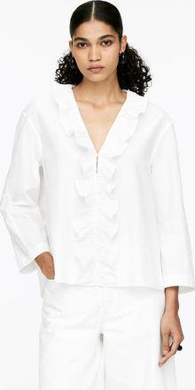Arket Rüschenbluse -Weiß