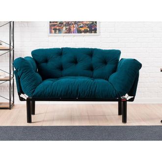 Les Tendances Les Tendances - Canapé 2 places convertible en tissu Nitta