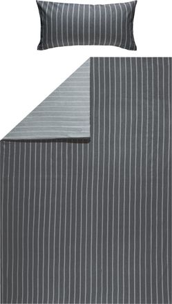 Looks by Wolfgang Joop Looks by Wolfgang Joop Bettwäsche Mako-Satin anthrazit-Silber Größe 1x 135x200 cm + 1x 40x80 cm