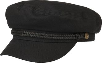 Brixton Fiddler, Fisherman Style Cap for Men or Women, Medium Brim, 100% Cotton Twill, Black, Medium