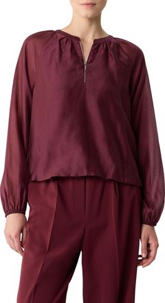 Comma Leichte Baumwollbluse mit Viskosefutter