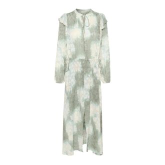 Inwear Gr&uuml;nes Blumen Langkleid CielleIW - - Dresses - Damen - Mehrfarbig - S