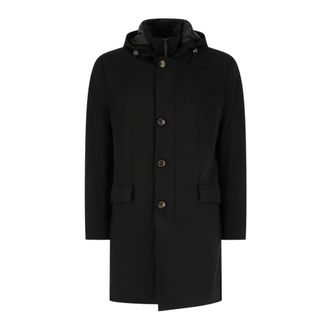 Montecore Einreiher-Mantel - - Coats - Herren - Schwarzk - 3XL