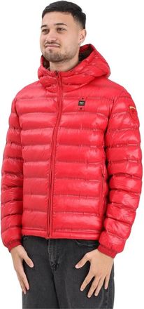 Blauer Homme, Vestes, Rouge, Taille: M Charles Down Jacket