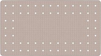 WENKO Wanneneinlage Mirasol Taupe Antirutsch-Badewannenmatte mit Saugn&auml;pfen Taupe