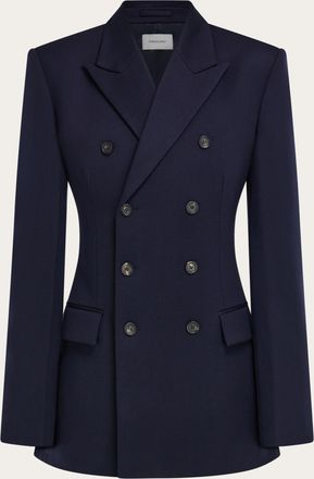 Ferragamo Herren Zweireihiger Blazer Blau