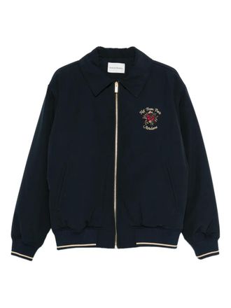 Dr&ocirc;le de Monsieur Rei&szlig;verschlussjacke mit Stickerei - Blau