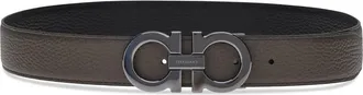 Ferragamo Gancini Logo Belt - Gray
