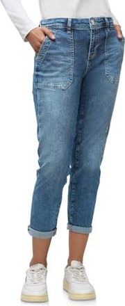 Street One 3716641 Jean avec détails usés, Bleu délavé Moyen, 32W / 28L Femmes