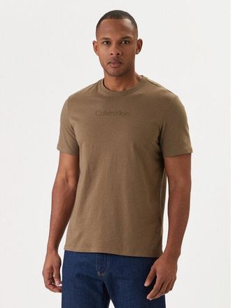 Calvin Klein T-Shirt Logo 30s LV04LD230G Braun Regular Fit