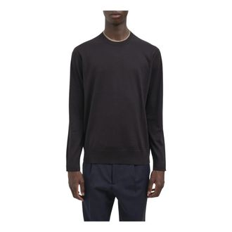 Paolo Pecora Maglia Girocollo in Lana - - Knitwear - Herren - Braun - S