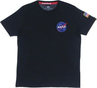 Alpha Industries Space Shuttle Tee - - Tops - Herren - Blau - XL