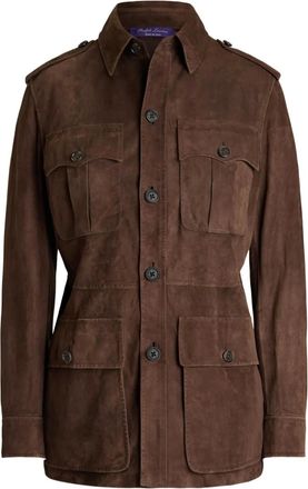Ralph Lauren Collection veste dinspiration militaire en daim - Marron