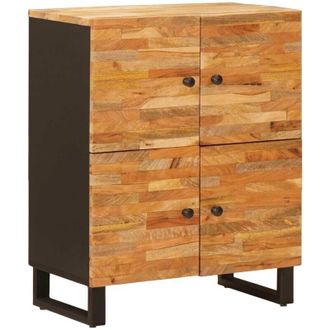 vidaXL Seitenschrank mit T&uuml;r Braun 60 x 33 x 75 cm Massivholz Mango vidaXL