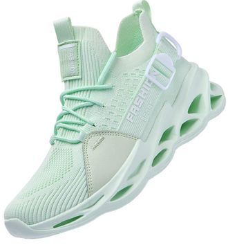 AARDIMI Herren Laufschuhe Fitness stra&szlig;enlaufschuhe Sneaker Sportschuhe atmungsaktiv Anti-Rutsche Gym Fitness Schuhe (Apfelgr&uuml;n, Numeric_42)