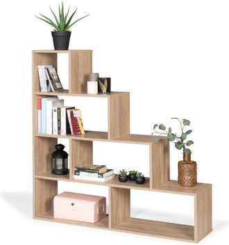 IDMarket Bücherregal Lina aus Buchenholz