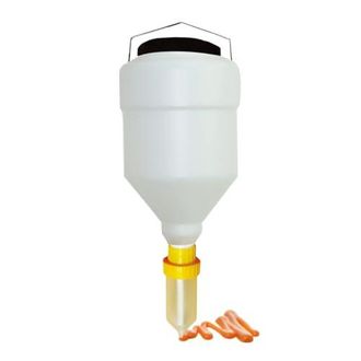 Generic Xistuoz Distributeur de sauce - Distributeur de sauce &agrave; lenvers, 3,5 L avec contr&ocirc;le des portions de cuisine, r&eacute;cipient de cuisine anti-fuite pour la 