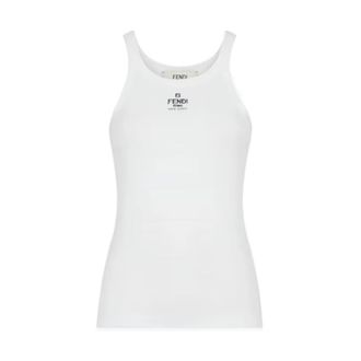 Fendi T-Shirts - - Tops - Damen - Wei&szlig; - L