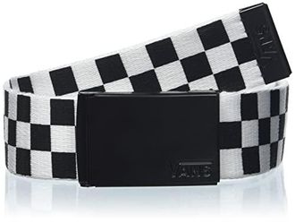 Vans Deppster II Ceinture en Toile pour garçon, Noir/Blanc, Taille Unique