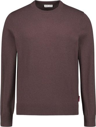 Joop Herren Pullover braun Wolle unifarben