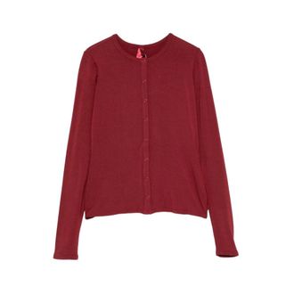 SKIMS Skims - Cardigan Boutonn&eacute; Col Rond - Femme - Pulls - Rouge - Taille: 38 FR